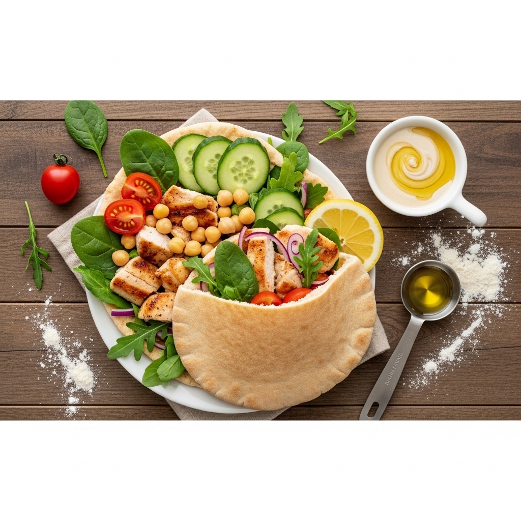 Pita Bread Nutrition Facts for Naperville Illinois Diners - Habibi Shawarma